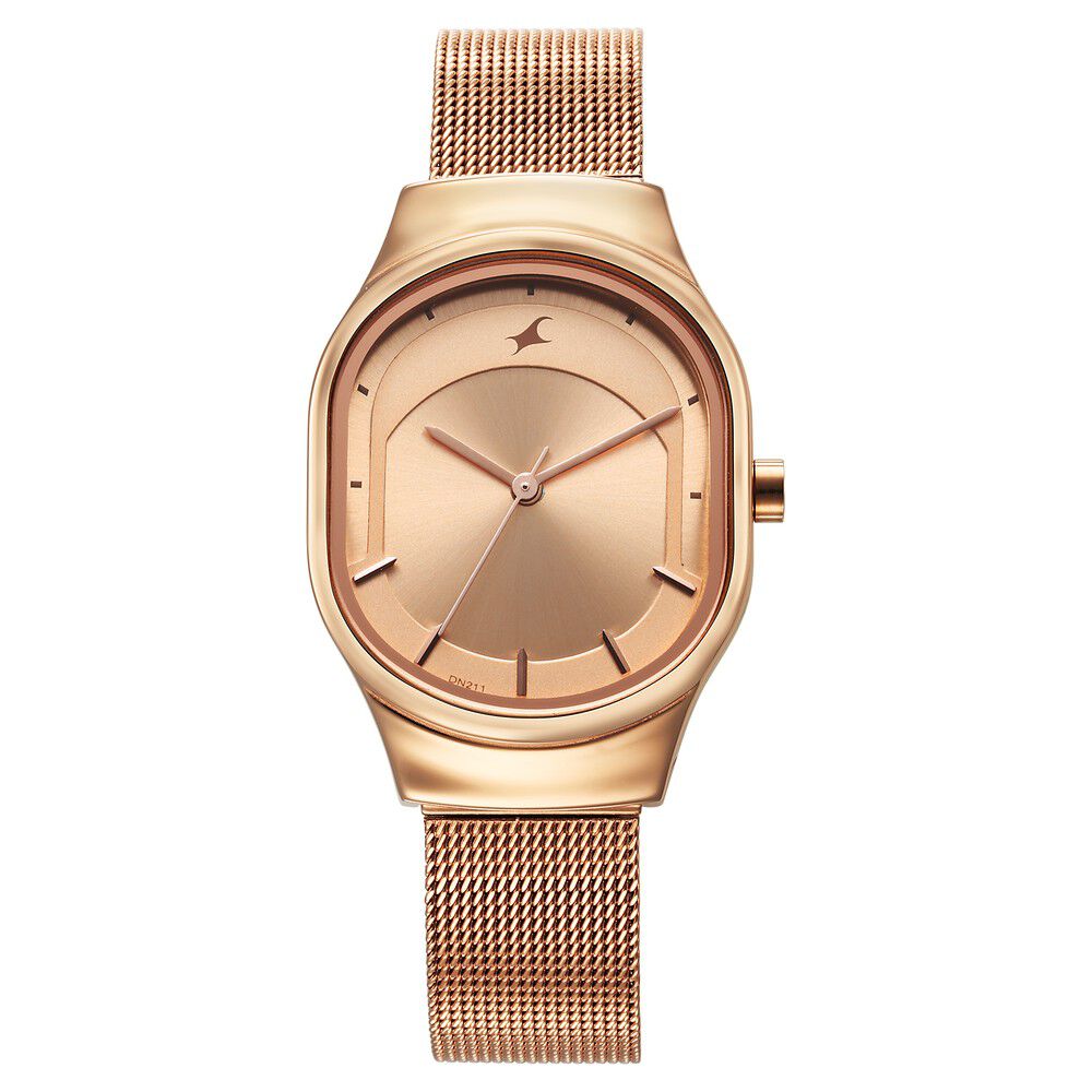 Fastrack Snob X Rose Gold Dial Stainless Steel Strap Watch for Girls N – The Watch Factory