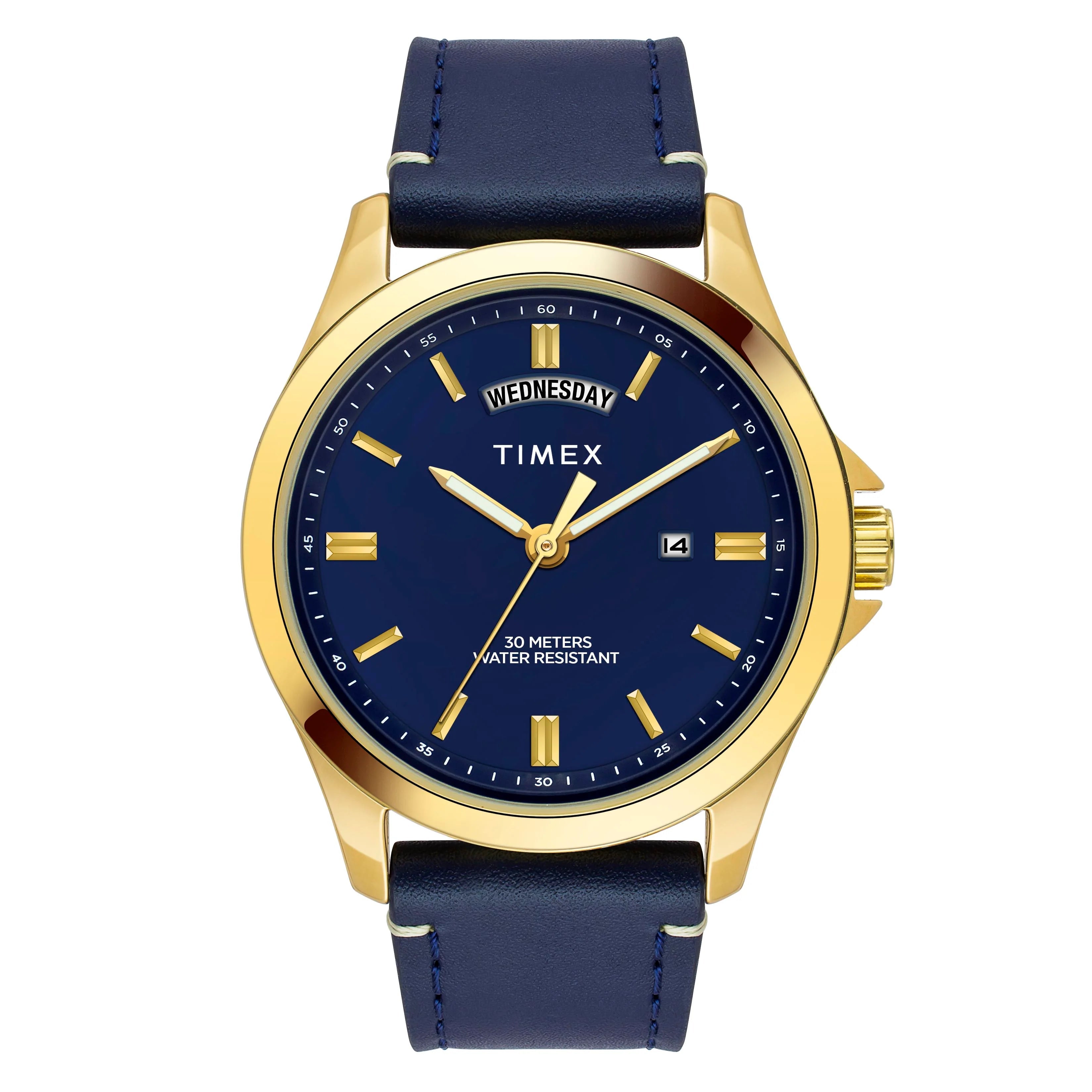 TIMEX Men Blue Round Dial Analog Watch - TW000X140 – The Watch Factory
