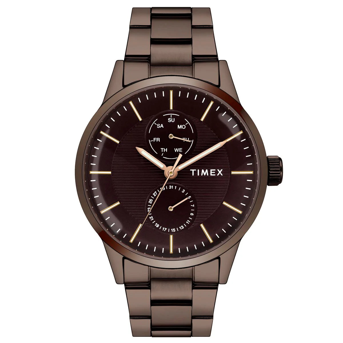 Timex Men Brown Round Dial Analog Watch - TWEG19941 – The Watch Factory