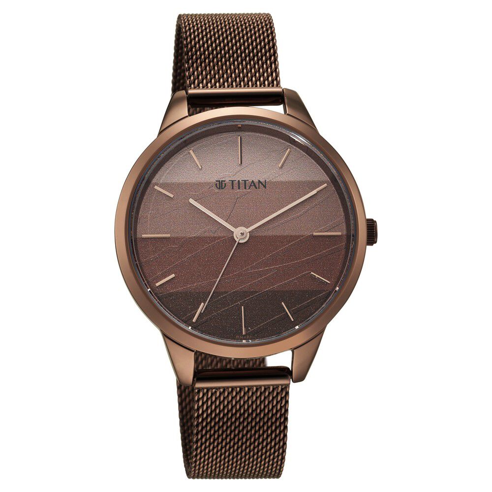 Titan Purple Glam It Up Multicoloured Dial Women Watch With Stainless ...