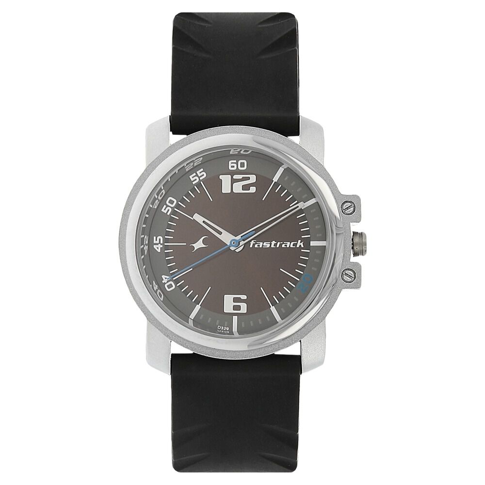 Fastrack Quartz Analog Brown Dial Plastic Strap Watch for Guys NS3039S ...