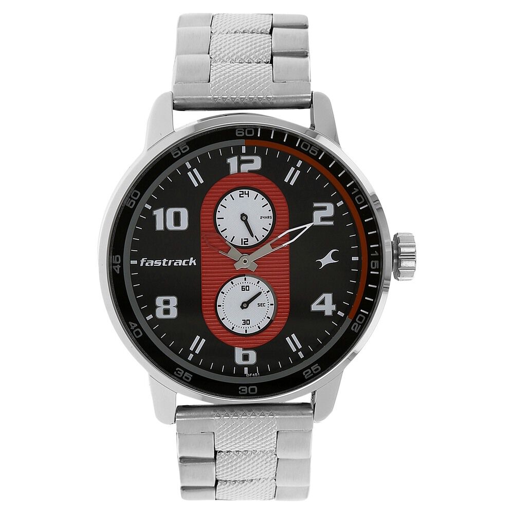 Fastrack Motorheads Quartz Analog Grey Dial Stainless Steel Strap Watc ...