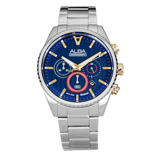Alba Signa Blue Patterned Dial Watch – The Watch Factory