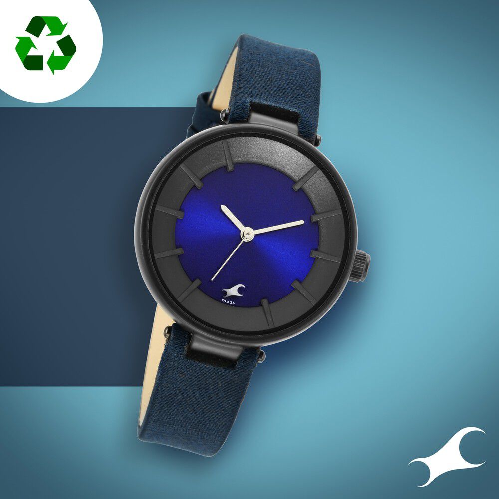 Fastrack Revibe Quartz Analog Blue Dial Fabric Strap Watch for Girls 6 ...