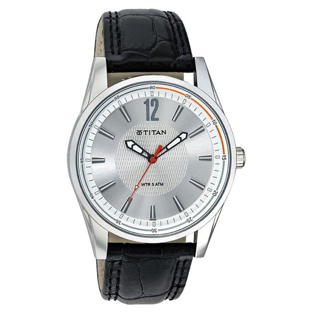 Titan Quartz Analog Silver Dial Watch for Men-NC9322SL09A – The Watch ...
