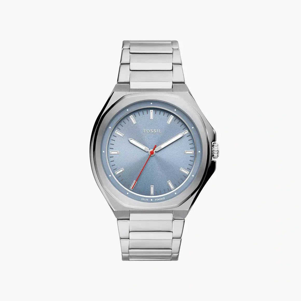 Fossil Evanston Solar-Powered Stainless Steel Watch – The Watch Factory