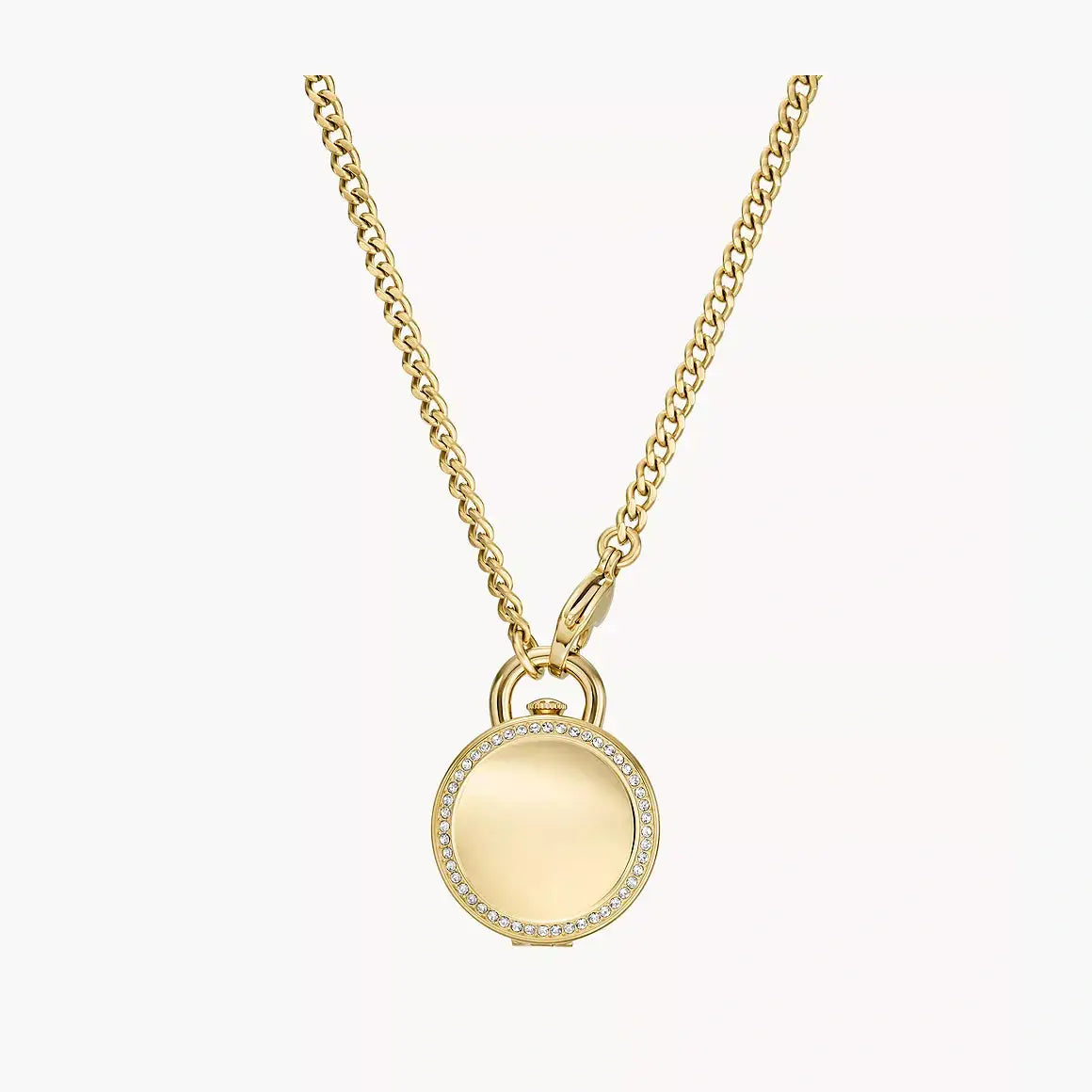 Fossil Jacqueline Three-Hand Gold-Tone Stainless Steel Watch Locket ...