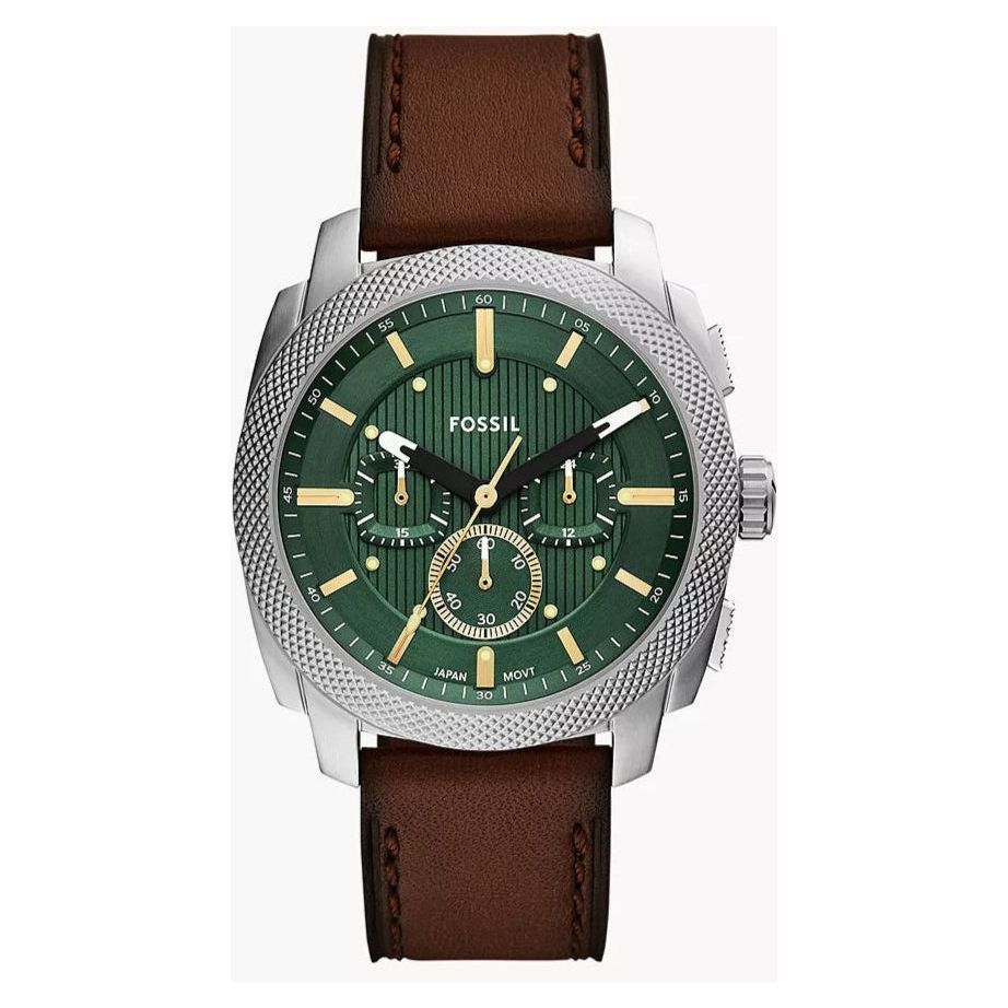 Fossil Machine Chronograph Brown Leather Watch FS6100 – The Watch Factory