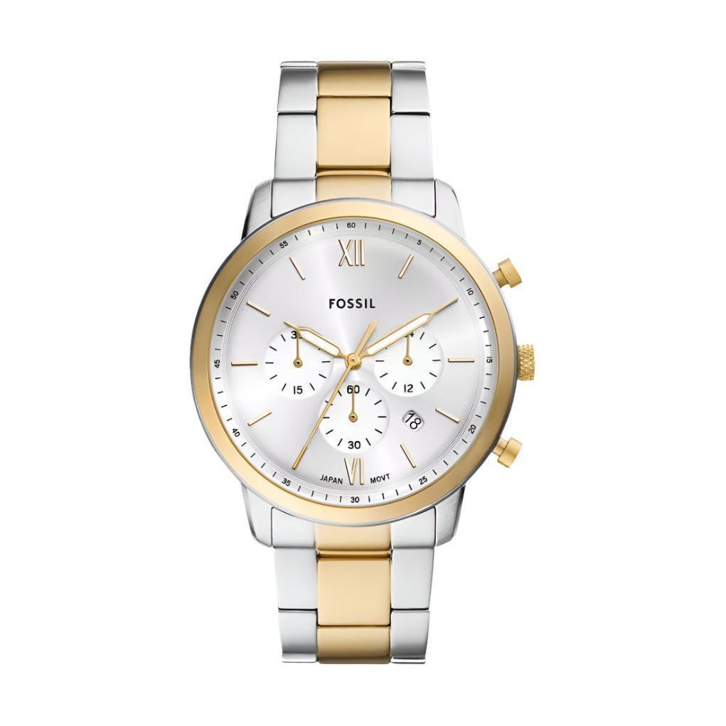 Fossil Neutra Chronograph Two-Tone Stainless Steel Watch FS6112 – The ...