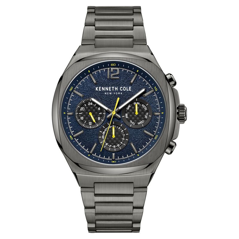 Kenneth Cole Multifunction Blue Dial Watch For Men – The Watch Factory