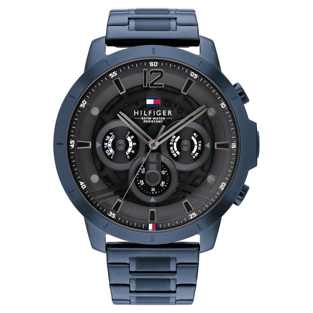 Tommy Hilfiger Quartz Multifunction Grey Dial Stainless Steel Strap Wa ...