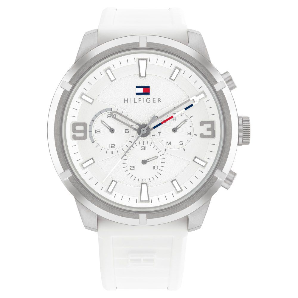 Tommy Hilfiger Silver Dial Quartz Analog with Date Watch for Men TH179 ...