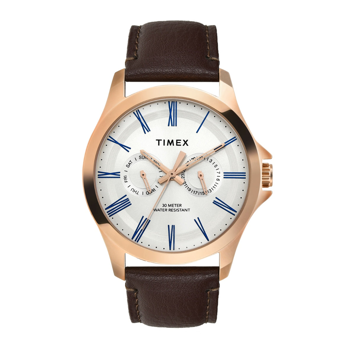 Timex Men Analog Silver Round Brass Dial Watch- TW000X128 – The Watch ...