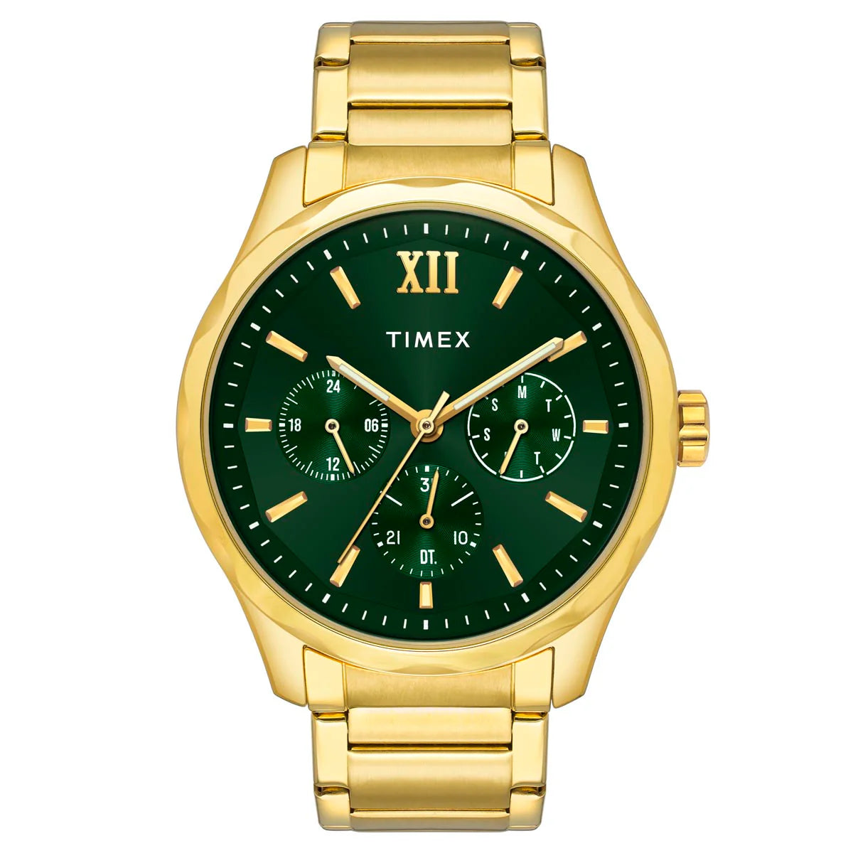 Timex Men Green Round Dial Analog Watch - TW0TG7635 – The Watch Factory