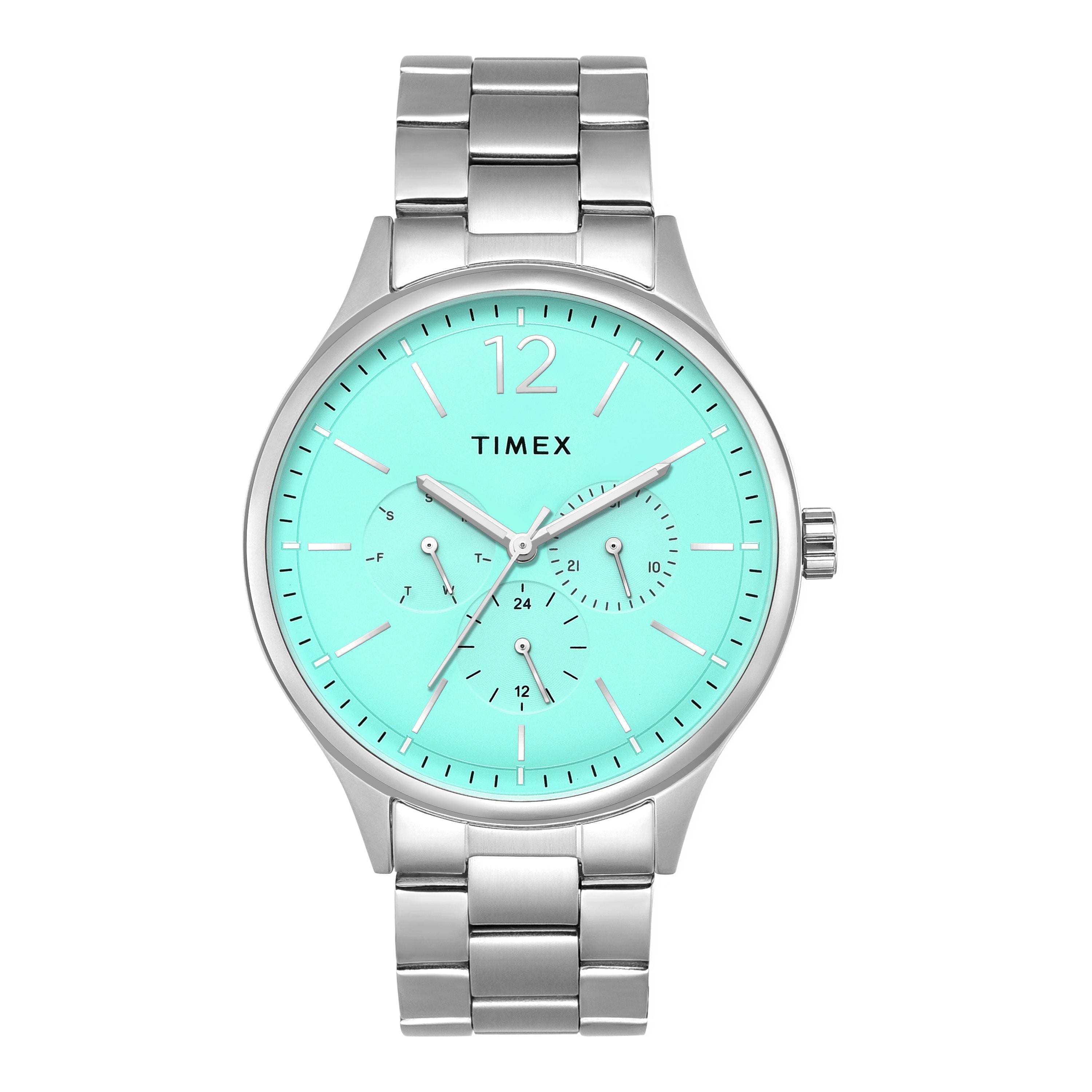 Timex Tiffany Blue Round Dial Men's Watch TWEG18438 – The Watch Factory