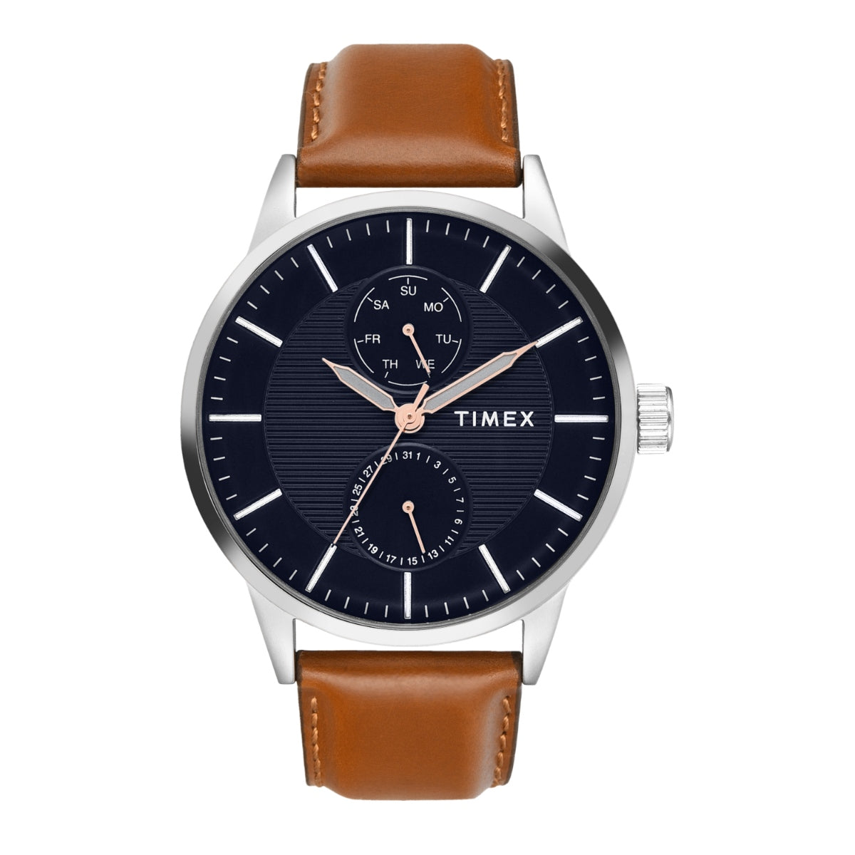 Timex Men Multifunction Blue Round Brass Dial Watch- TWEG19912 – The ...