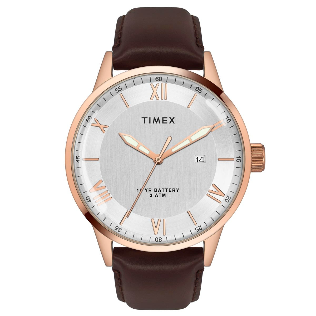 Timex Men Analog Silver Round Brass Dial Watch- TWEG19917 – The Watch ...