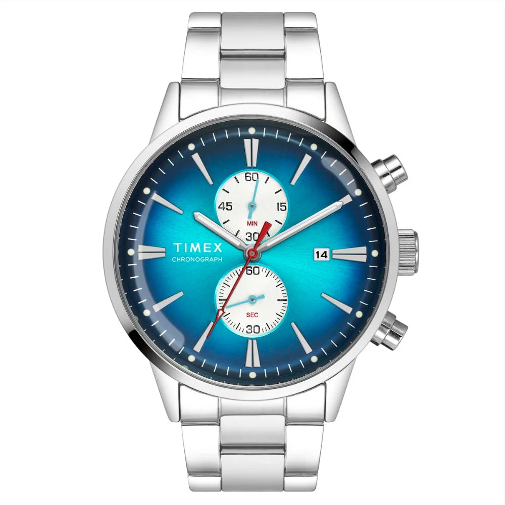 Timex Cosmic Awe Men Chronograph Round Dial Teal Watch - TWEG19931 ...