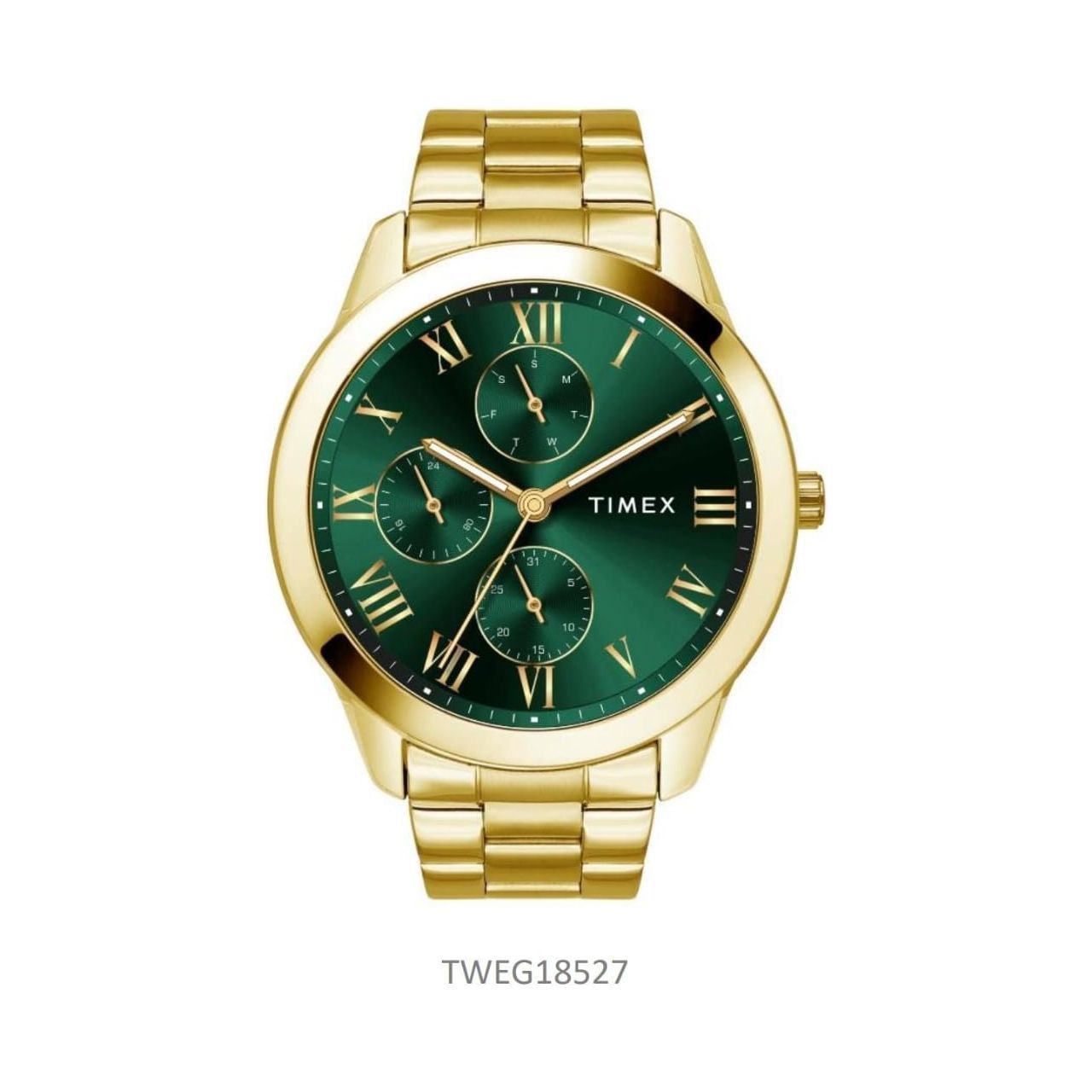Timex Full Roman Green 45 mm Dial Astrological Men's Watch TWEG18527 ...