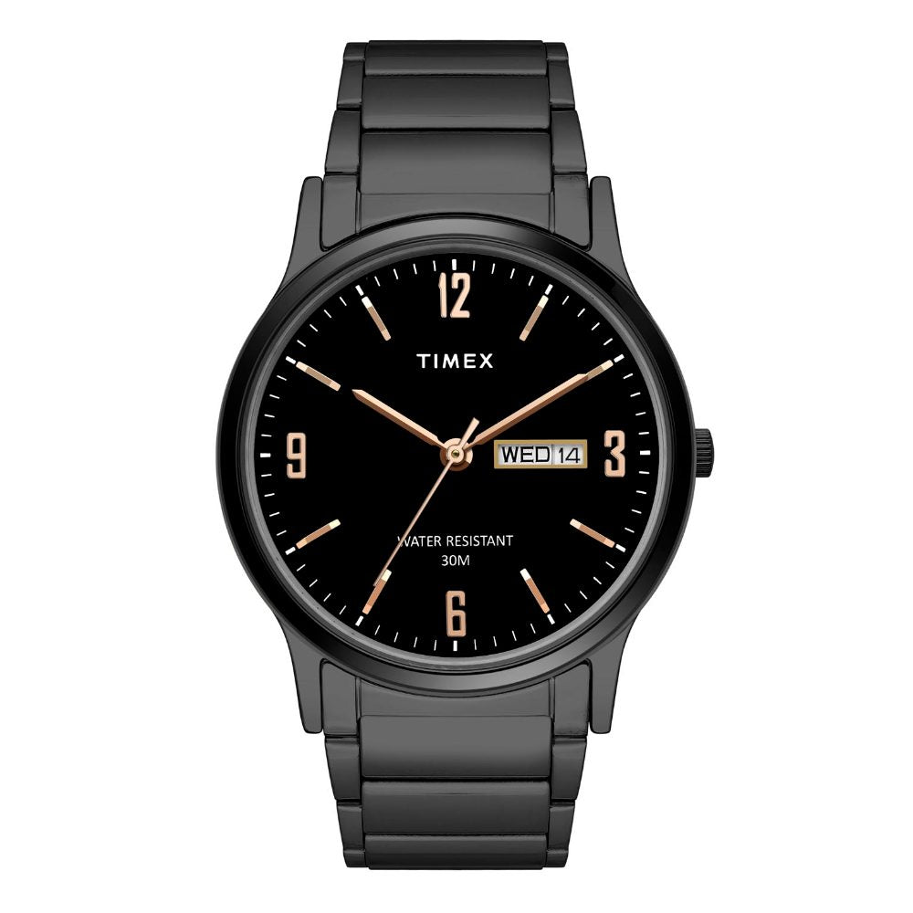 Timex Classics Men's Digital Black Dial Round Case Day Date Function W ...
