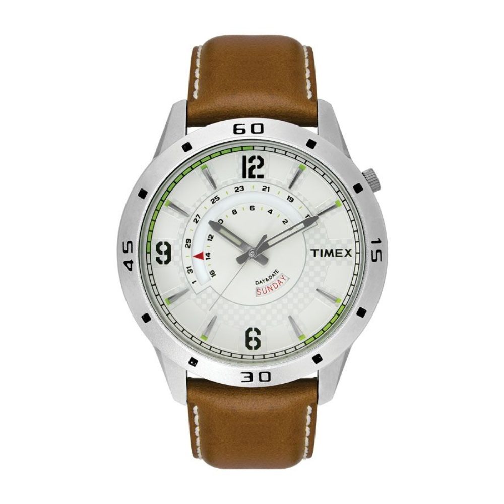 Timex Fashion Men's Digital Silver Dial Round Case Day Date Function W ...