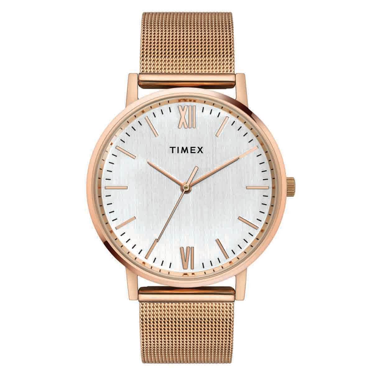 Timex Fashion Men's Silver Dial Round Case 3 Hands Function Watch -TW0 ...