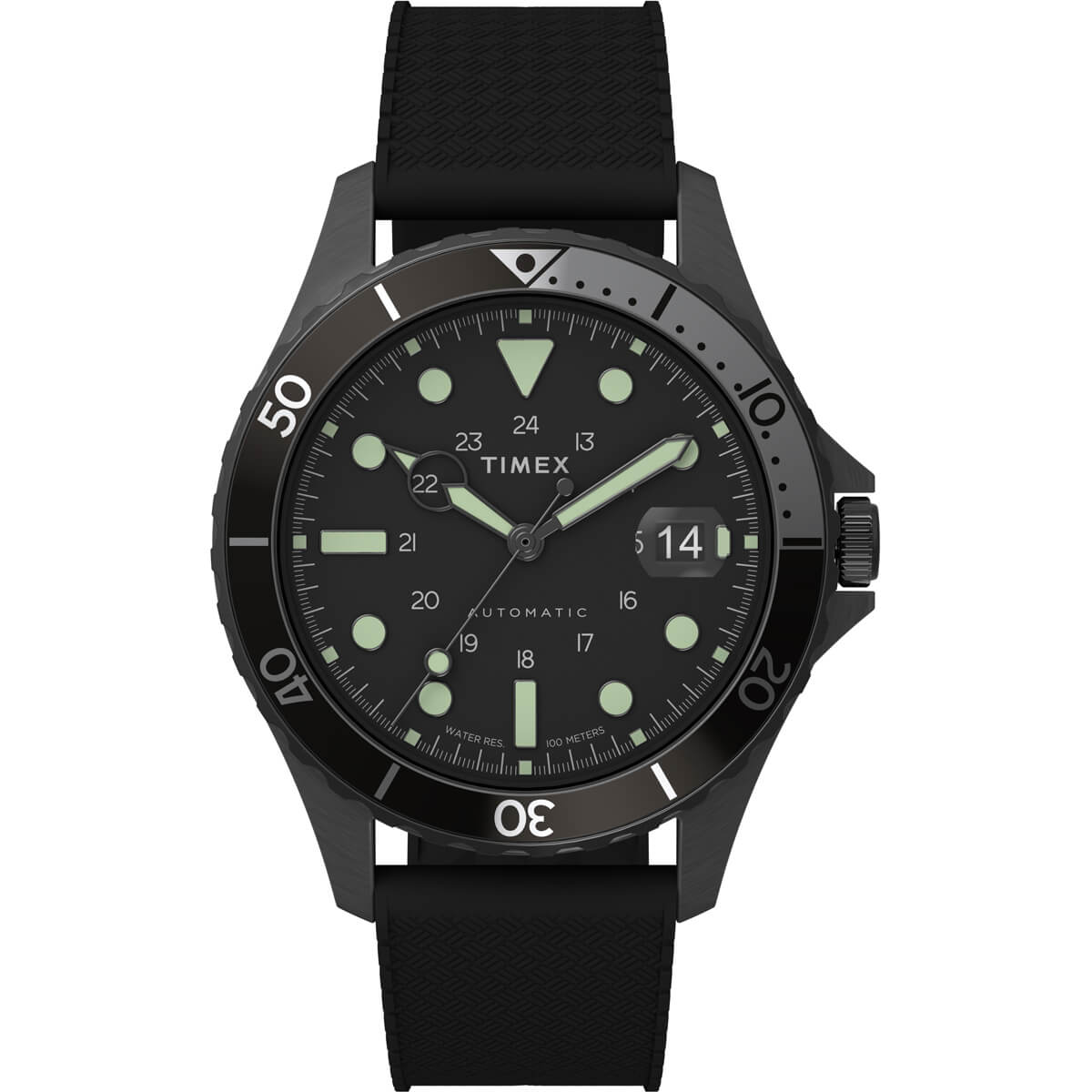 Timex Trend Waterbury Military Men's Mechanical Automatic Function Wat ...