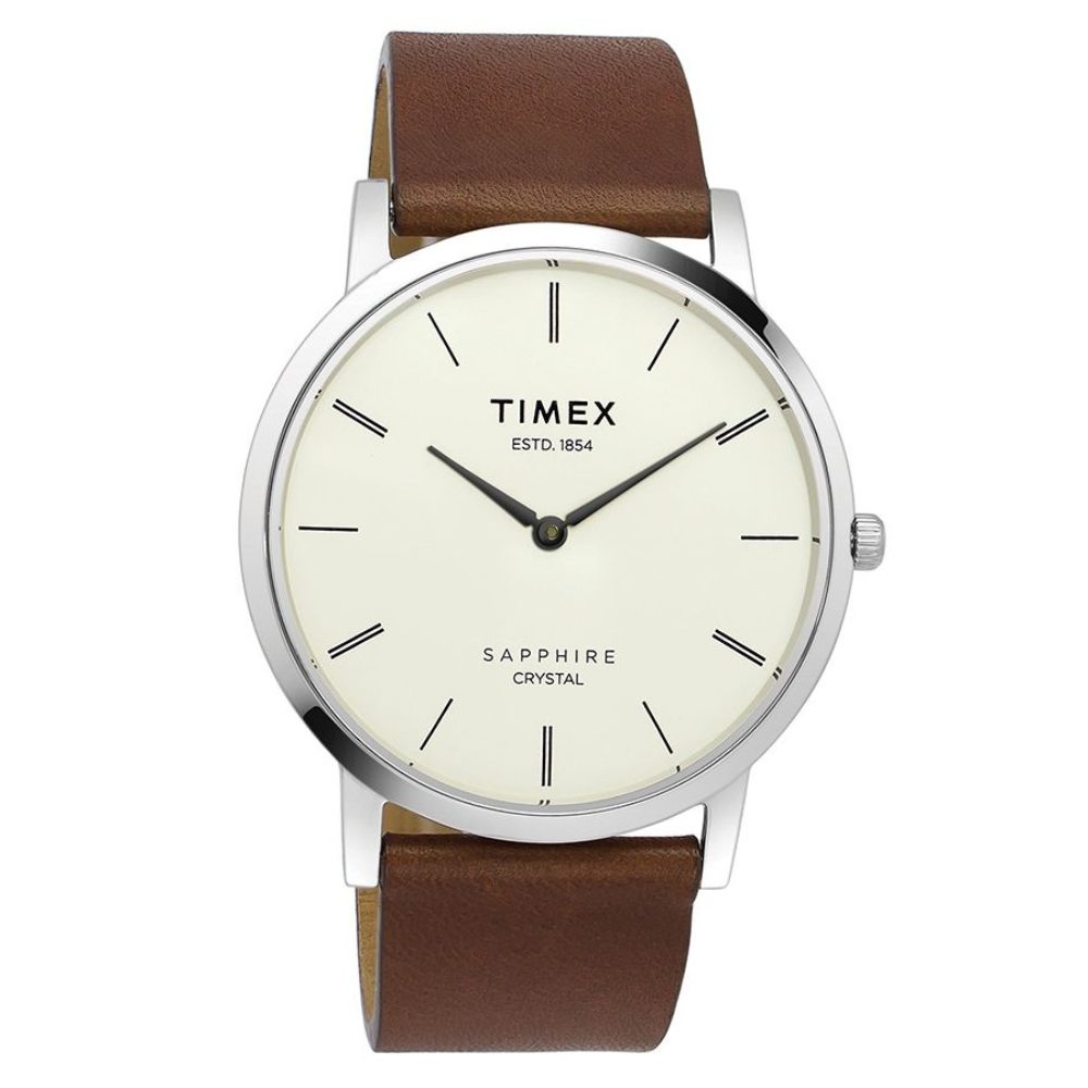 Timex Empera Men's Silver Dial Round Case 2 Hands Function Watch -TWEG ...