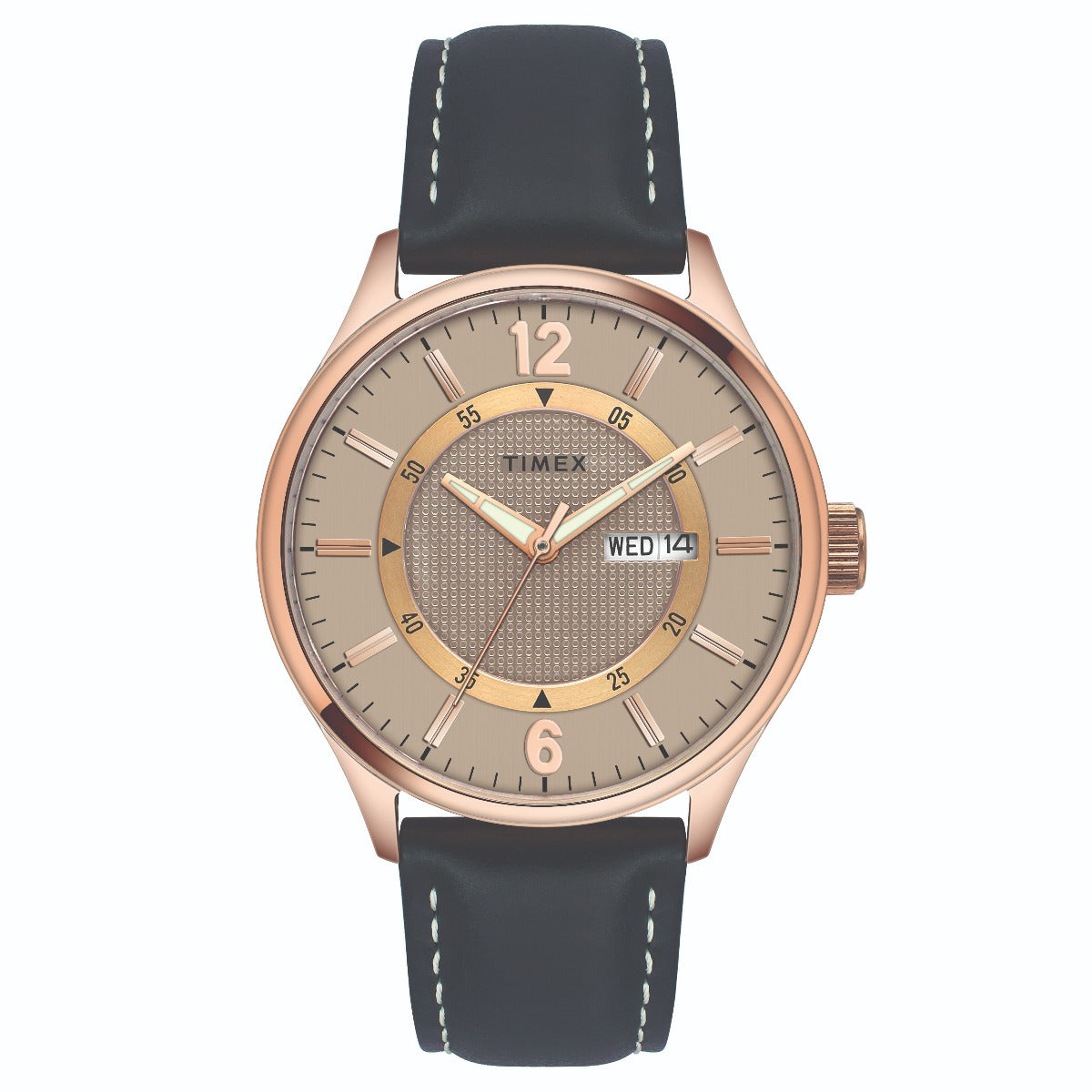 Timex Fashion Men's Grey Dial Round Case Day Date Function Watch -TWEG ...