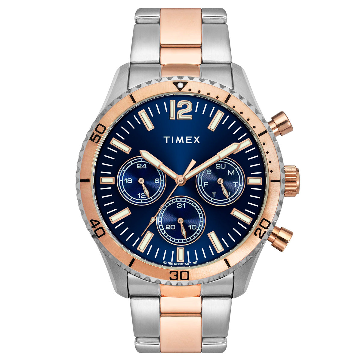 Timex E-Class Premium-Sport Collection Multifunction Men Analog Blue D ...